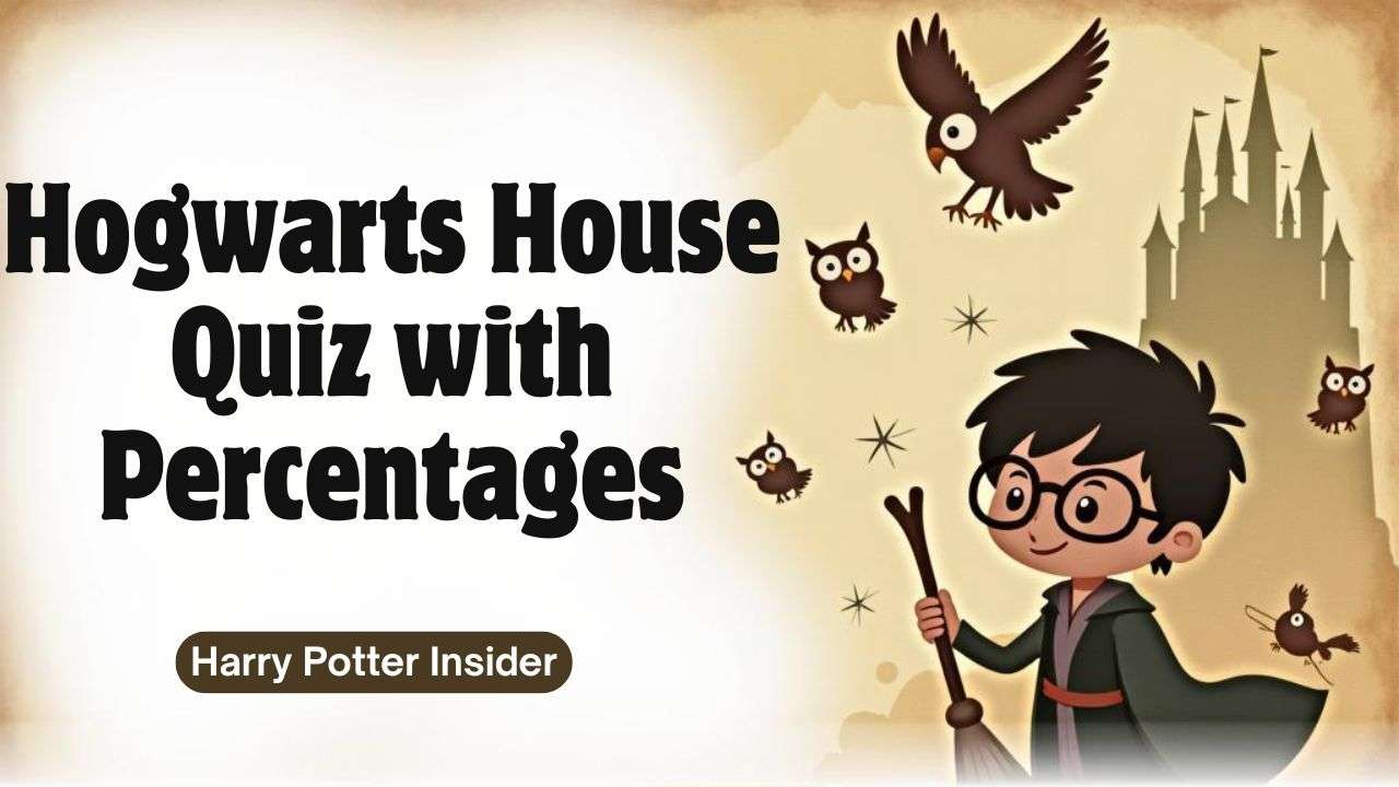 Hogwarts House Quiz with Percentages Fun Activity For Fan!
