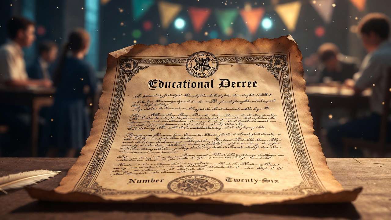 Educational Proclamations Harry Potter Printable Free