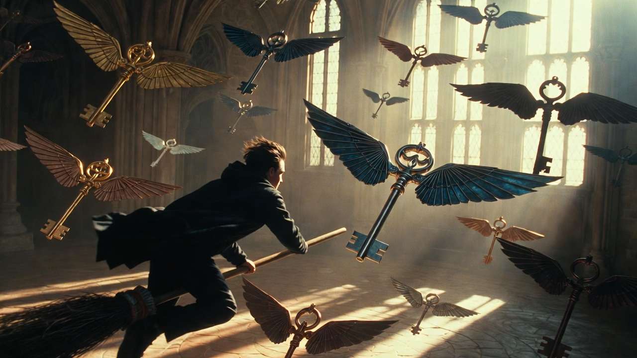 Harry Potter Flying Keys Explained: Why Harry Won