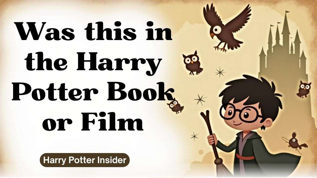 Was this in the Harry Potter Book or Film? Try It Now.